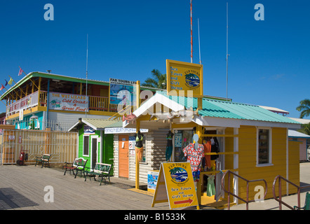 Port shopping village, Belize City, Belize Stock Photo - Alamy