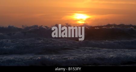 Waves crashing on the beach at Sennen Cove Cornwall Stock Photo - Alamy
