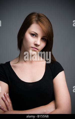 stroppy young girl Stock Photo - Alamy
