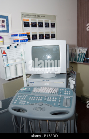 ultrasound machine in the medical office near the couch Stock Photo - Alamy