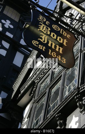 Ye old boot inn, Chester Stock Photo - Alamy
