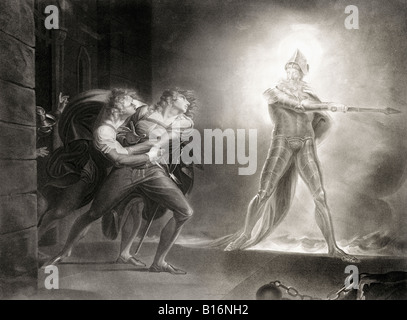 Illustration from Hamlet by William Shakespeare. Hamlet, Horatio and ...