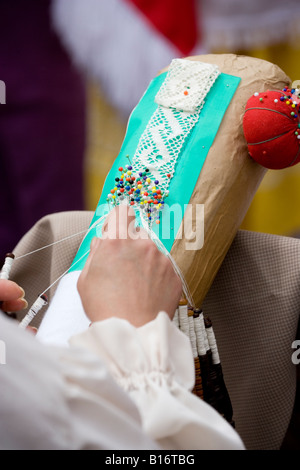 Lace Maker Victoria Gozo Malta Stock Photo - Alamy
