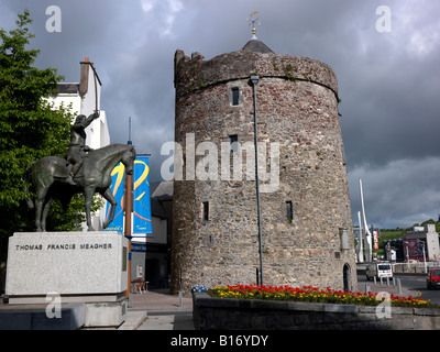 Thomas Francis Meagher statue by Reginald's tower, Waterford, a seaport ...