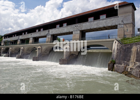 Building of hydroelectric, run-of-river, power plant in Kembs located ...