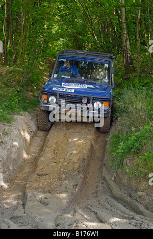 Range Rover Classic racing at the Rallye Dresden Breslau 2007. No ...