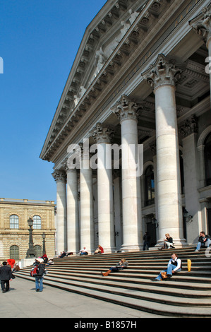 Bavarian Opera House, built in 1818, State Opera House in the evening ...