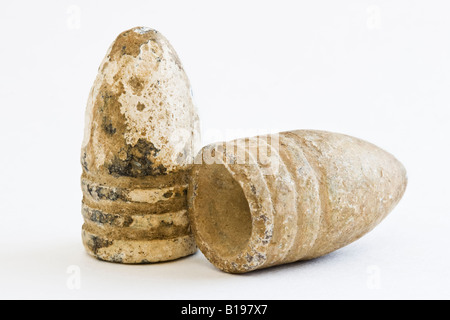 .58 caliber Minie balls from the American Civil War Stock Photo - Alamy