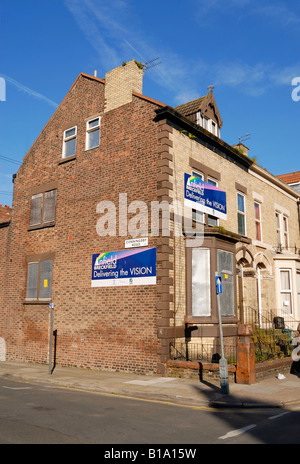 Housing in Anfield Road in the Anfield district of Liverpool boarded up ...