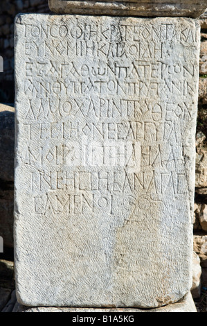 Close up photograph of Greek Inscription from the Hellenistic Period ...