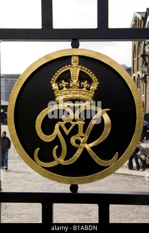 Royal Insignia on Gate at the Tower of London, City of London, London ...