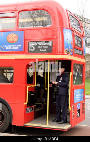 London bus conductor Stock Photo: 866171 - Alamy