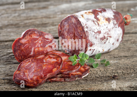 Sliced Iberian morcon loin Stock Photo - Alamy
