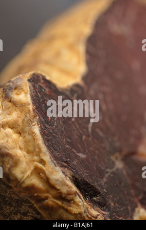 A piece of cecina from Leon (air dried and smoked cured beef made from ...