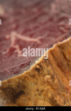 A piece of cecina from Leon (air dried and smoked cured beef made from ...