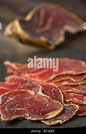 Cecina from Leon (air dried and smoked cured beef made from the hind ...