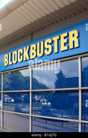 Blockbuster sign outside the DVD rental store Stock Photo - Alamy