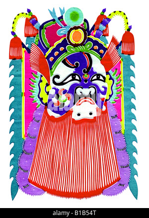 cut or torn paper,Beijing Opera Stock Photo - Alamy