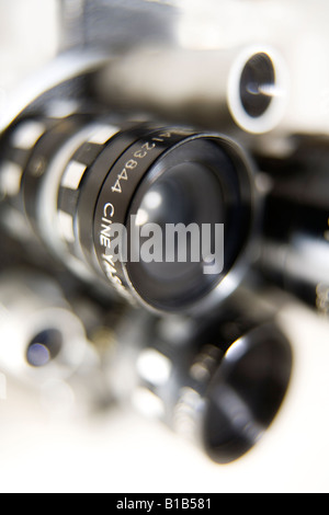 Lens turret of 16mm film movie camera Stock Photo - Alamy