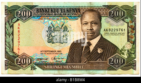 Kenyan Banknote 200 Shillings Stock Photo - Alamy