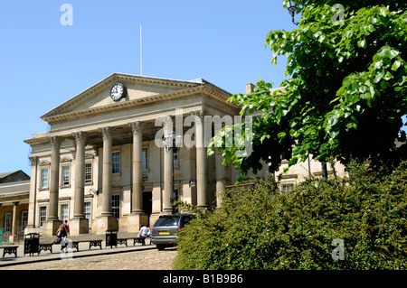 The classical colonnade and portico of the grand entrance of the ...