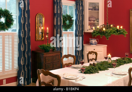 Decorated Christmas room Stock Photo - Alamy