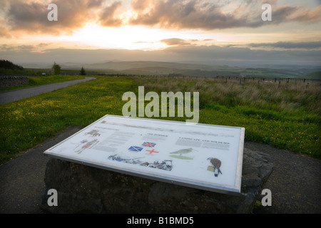 View into the Scottish Borders from Carter Bar, the crossing point ...