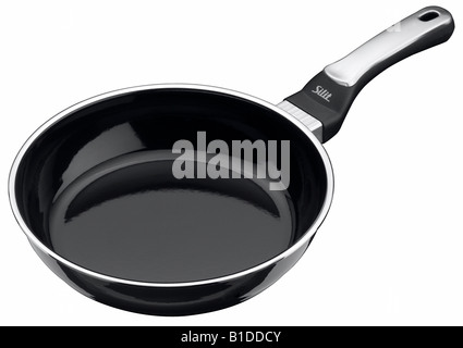 A Silit frying pan on white background Stock Photo - Alamy