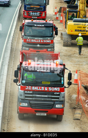 Motorway road works repairs to the M1 north bound closed diversion use ...