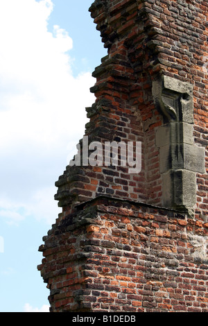 a ruined wall of a stately home Stock Photo - Alamy
