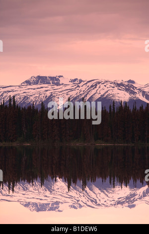 McBride Lake and Morice Range mountains near Morice Lake BC Stock Photo ...