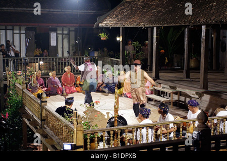 Traditional Malay theatre known as Mak Yong. This show was performed in ...
