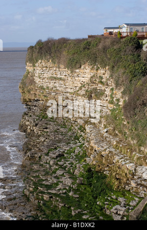 Cliffs Fontygary Bay Rhoose Stock Photo - Alamy