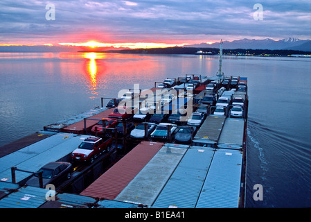 Container terminal, Dutch Harbor, Alaska Stock Photo - Alamy