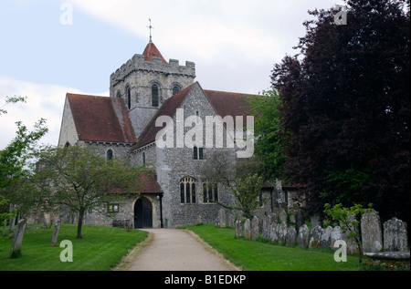 Boxgrove Priory West Sussex UK English Heritage Stock Photo - Alamy