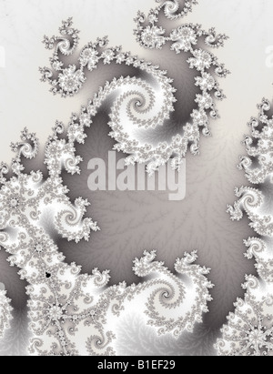 Two inter-locking fractal spirals Stock Photo - Alamy