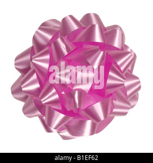 Decorative pink bow ribbon on mint background Stock Photo - Alamy