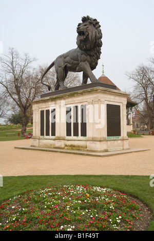 The Maiwand Lion, War Memorial in Forbury Gardens, Reading, Berkshire ...