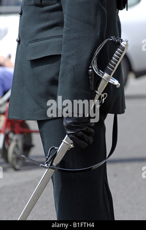 ceremonial dress uniform tunic close up as worn by a trooper gunner in ...