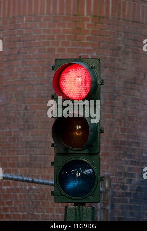 Traffic light with red and amber lit up Stock Photo - Alamy