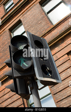 Broken pedestrian crossing traffic lights signal sign Brighton UK Stock ...