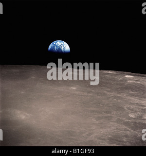Earthrise - Apollo 16 Stock Photo - Alamy
