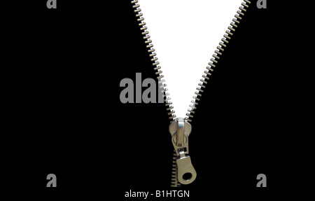 Conceptual, creative zipper design template for advertisement. A space ...