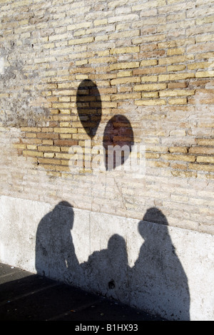 two balloons shadow against wall Stock Photo - Alamy