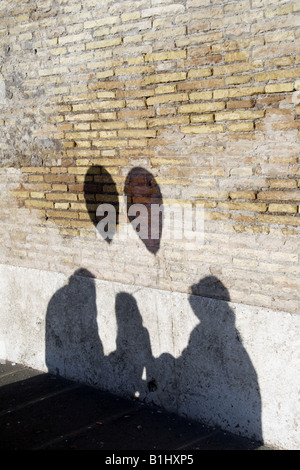 two balloons shadow against wall Stock Photo - Alamy