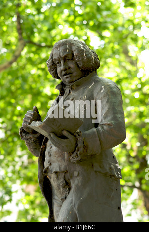 Statue of philosopher and writer Samuel Johnson outside the Royal ...