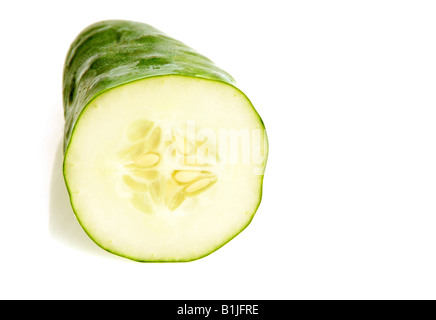 Cucumber (Cucumis sativus), cross section Stock Photo - Alamy