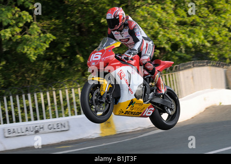 The International Isle of Man TT Race, 125cc Lightweight Event, action ...
