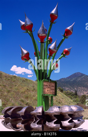 A Pelton wheel a water impulse turbine. Invented by Lester Allan Pelton ...