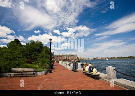 Lewis Wharf, Boston Harborwalk, Boston, MA, USA Stock Photo - Alamy